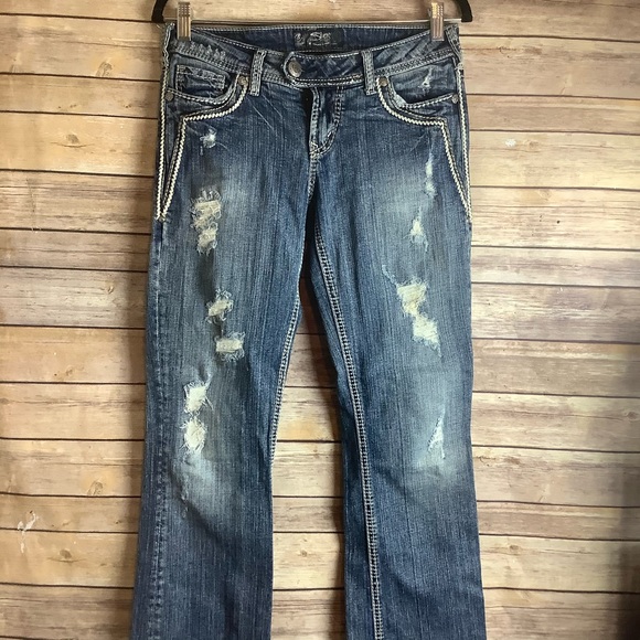 Silver Jeans | Jeans | Silver Tuesday 7 Destroyed Jeans | Poshmark